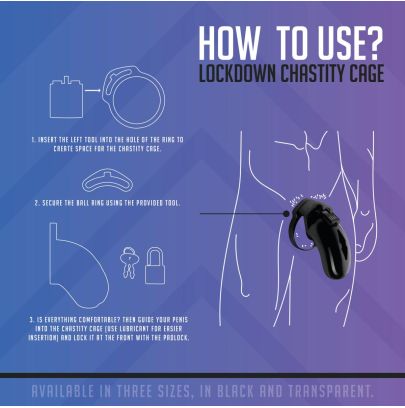 Cage de chasteté Lockdown Small pas cher sur La Boutique du Poppers